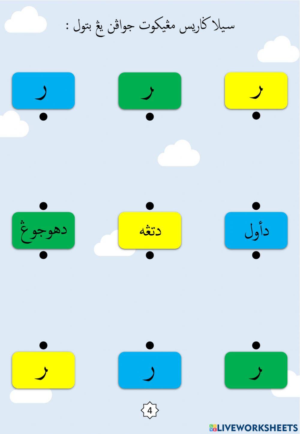 Latihan Mengenal Bentuk Kedudukan Huruf : 10.Ro worksheet | Live Worksheets