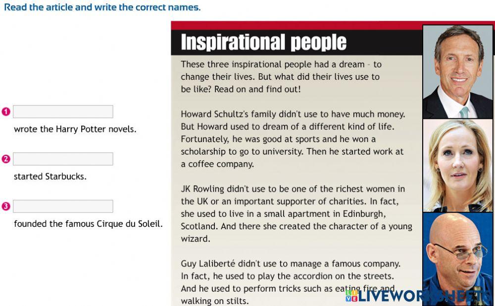 Reading Comprehension online exercise for B1 | Live Worksheets