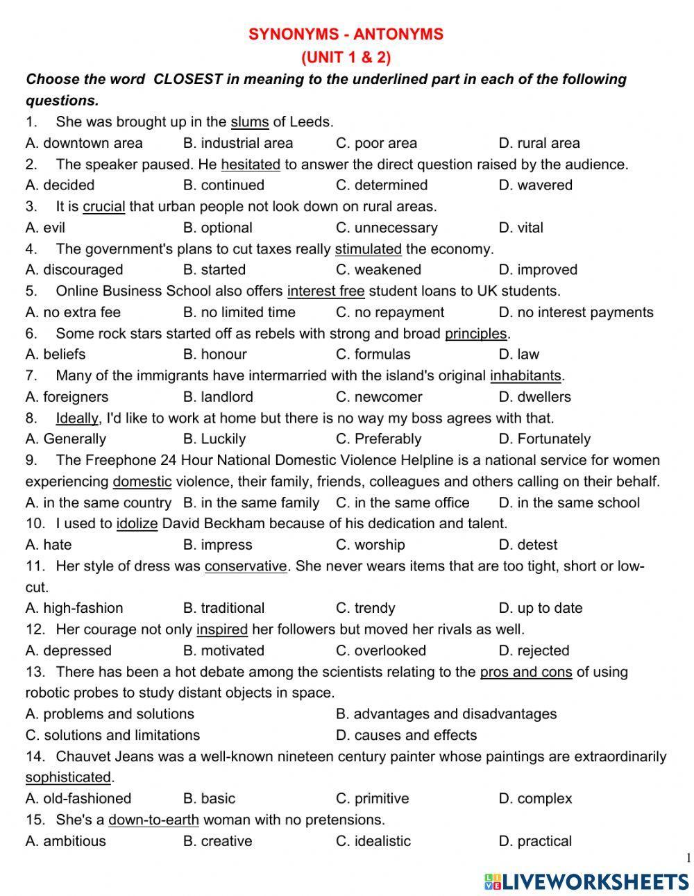 looking down synonym