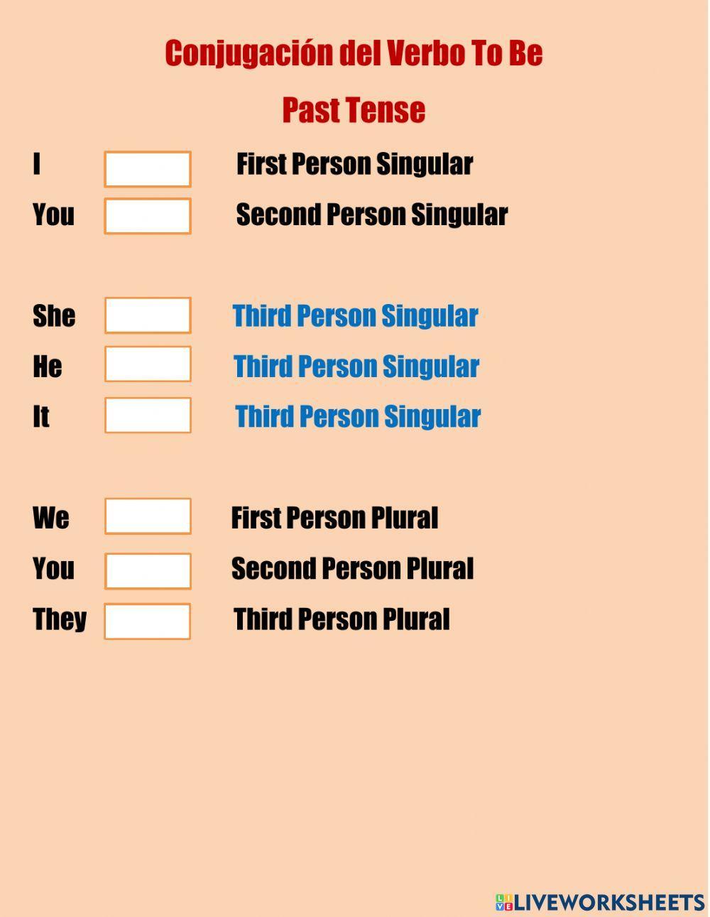 Práctica verbo to be en pasado 1487078 | Ronall Rojas