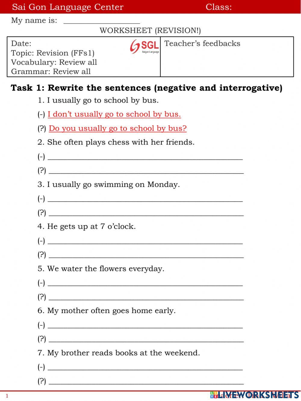 Tidy up activity for Grade 2 - 3 - 4 - 5 | Live Worksheets