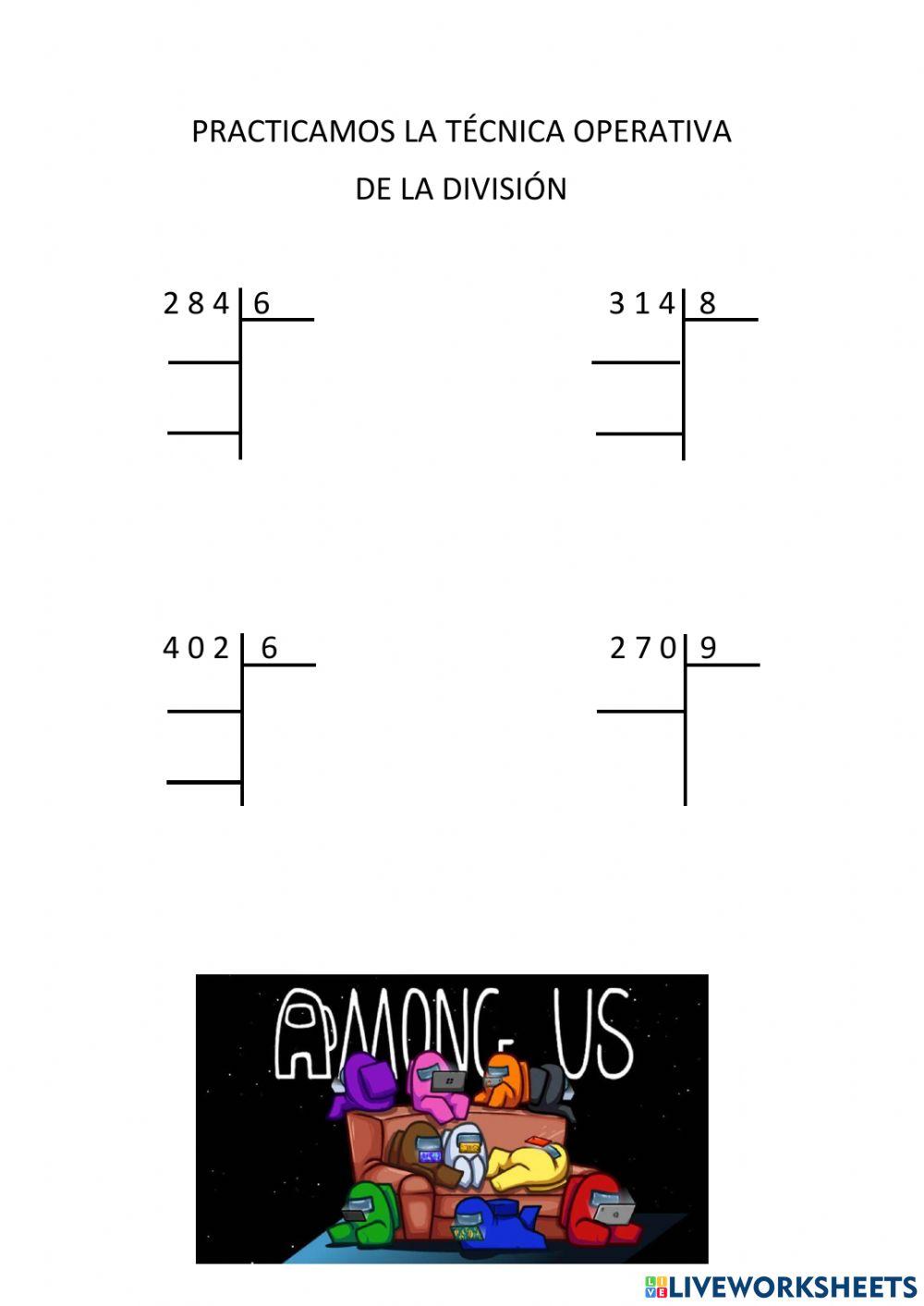 Divisiones online exercise for GRADE 3 | Live Worksheets