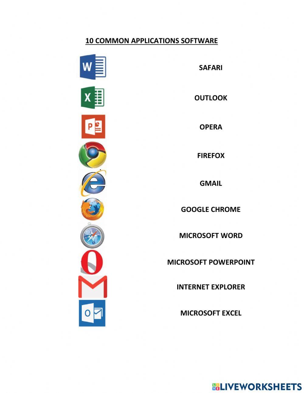 10 Common Application Software 4086159 | Henlie | Live