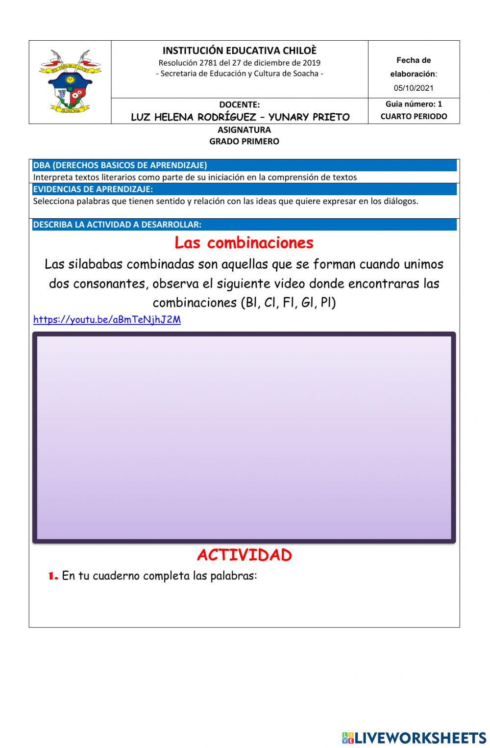 1489862 | Combinaciones bl - fl | OLGA YUNARY PRIETO