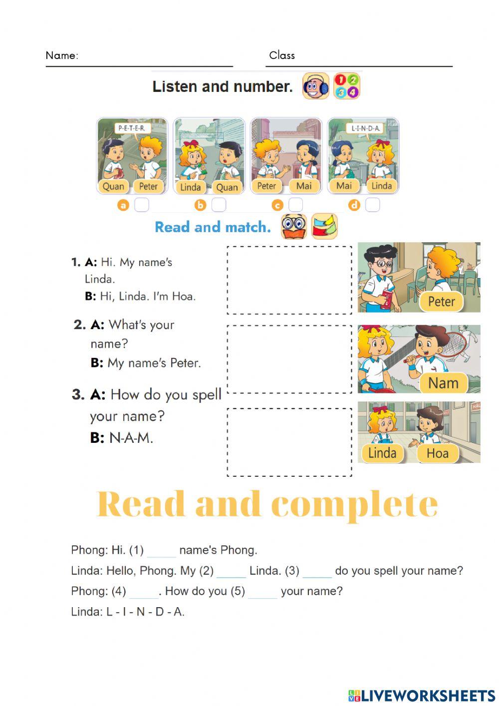 Unit 2 lesson 2 Grade 3 1489917 | Phan Thị Huỳnh Trinh