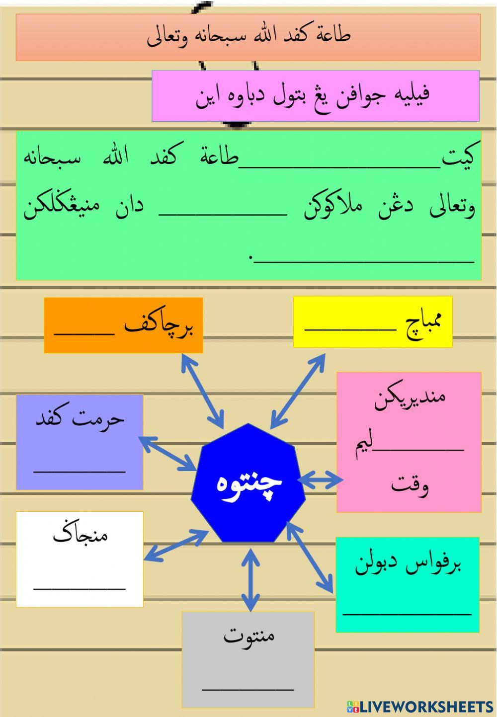 Taat Kepada Allah SWT worksheet | Live Worksheets