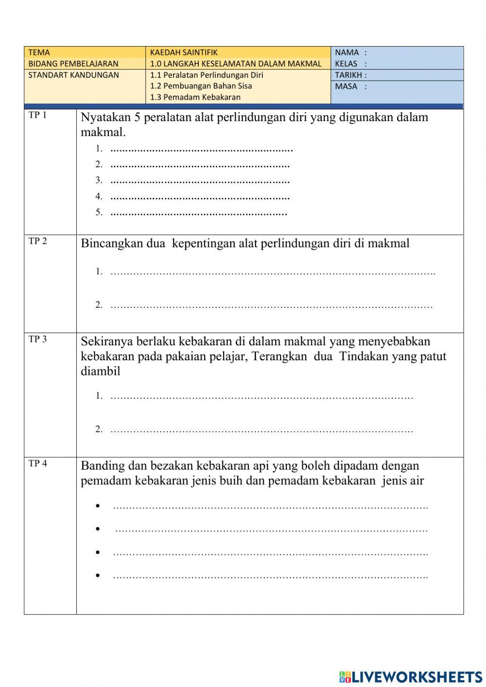 Pbd | Live Worksheets