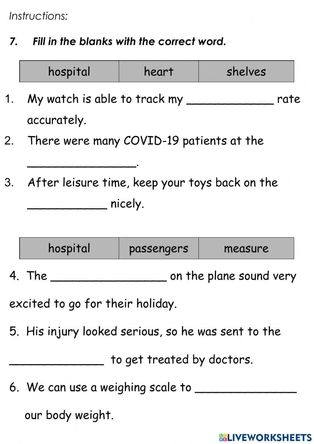 Prac 8 sight words worksheet | Live Worksheets