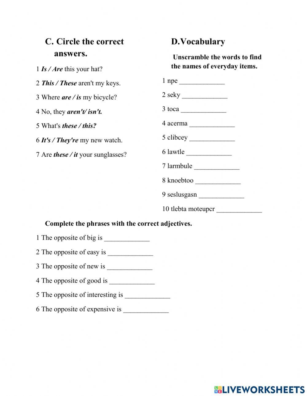 UNIT 4: POSSESSIONS 6736641 | David Pham | Live