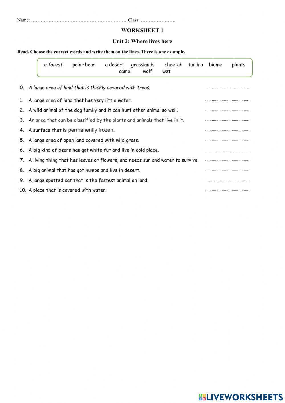 Handout 1 activity | Live Worksheets