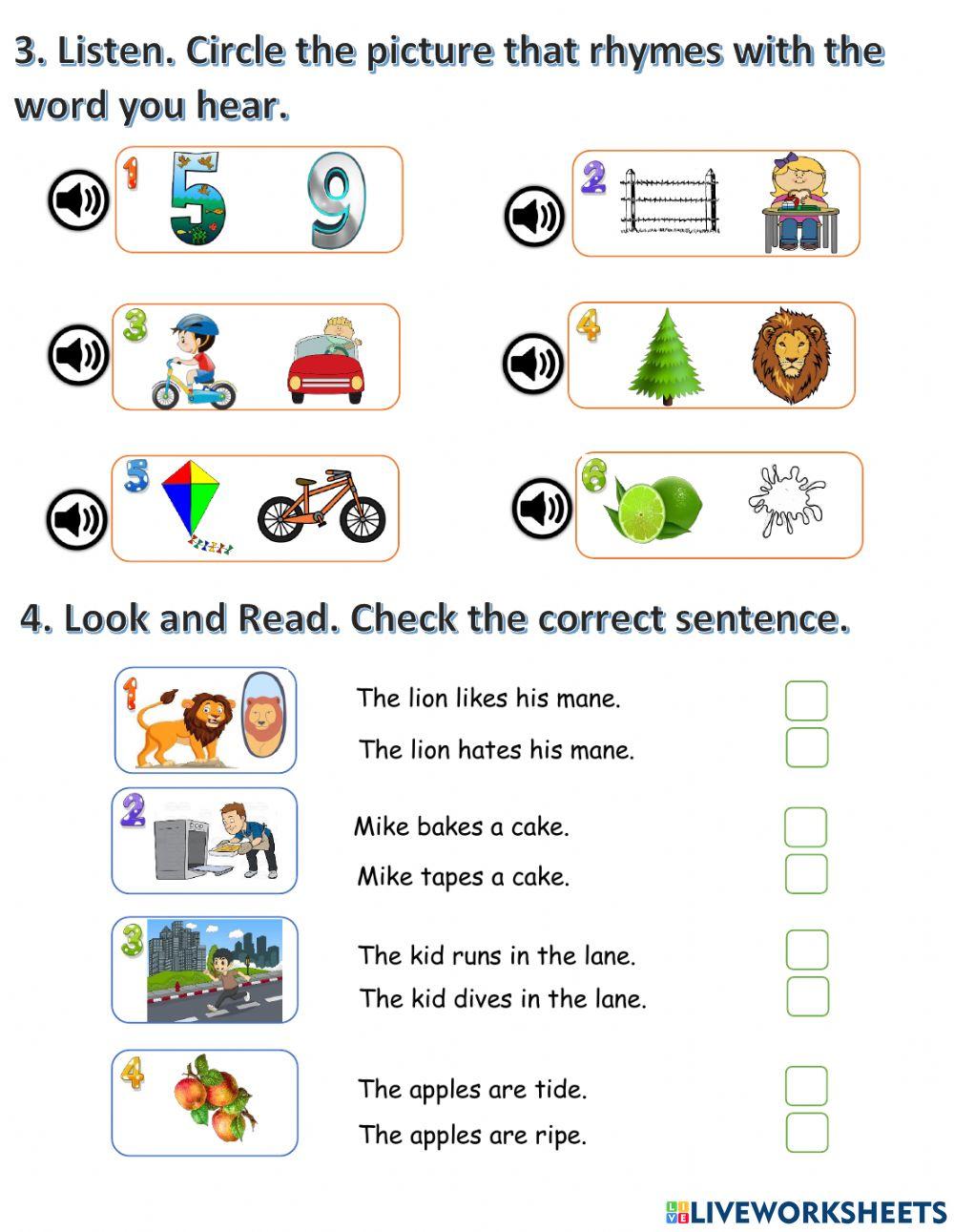 P3 Phonics Chest online exercise for | Live Worksheets