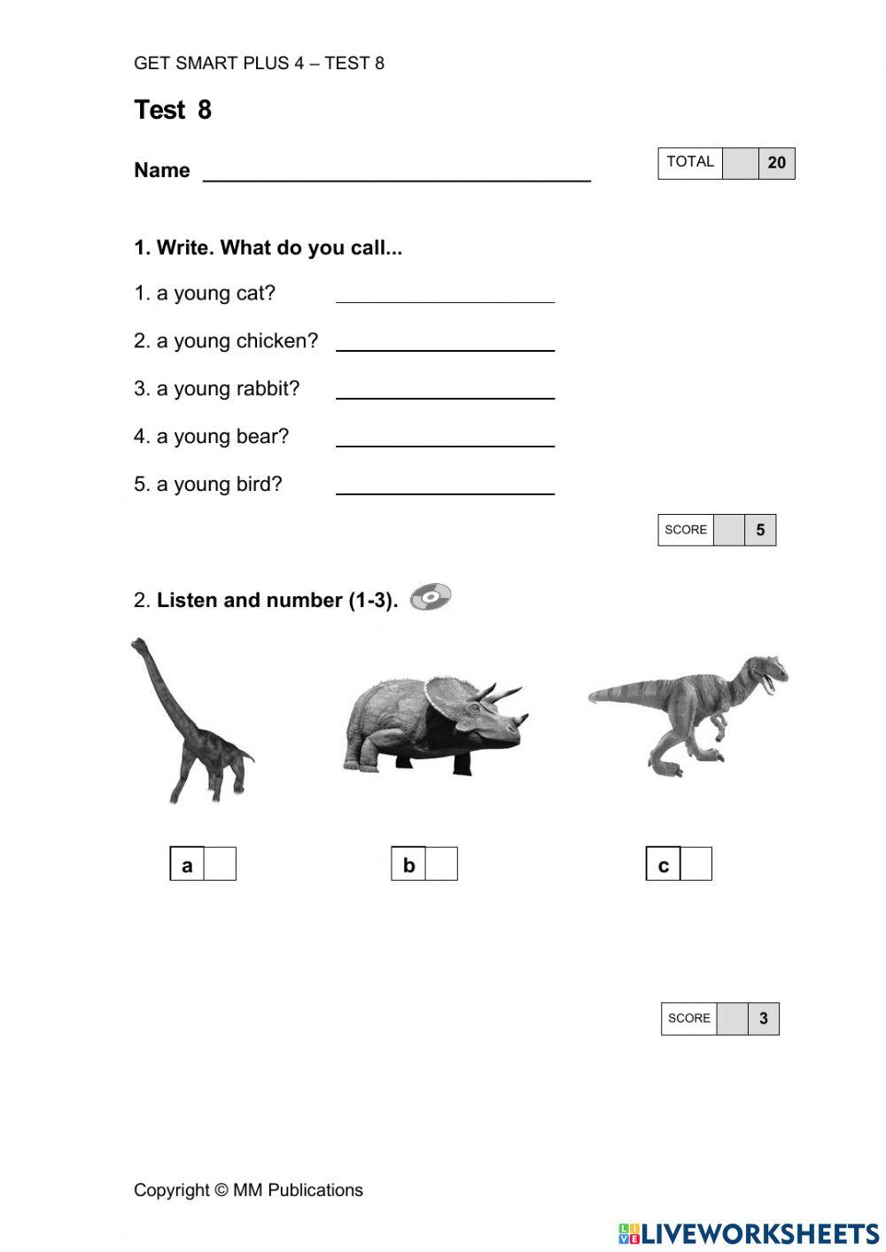 1490971 | Year 4 Module 8 test | CLEESFIKA ZAINUDIN