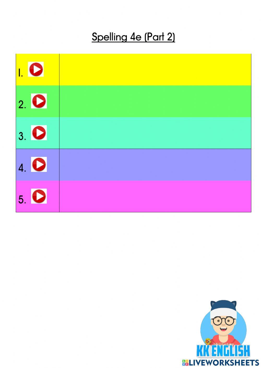 Unit 4 Lunch Time worksheet for Year 1 | Live Worksheets