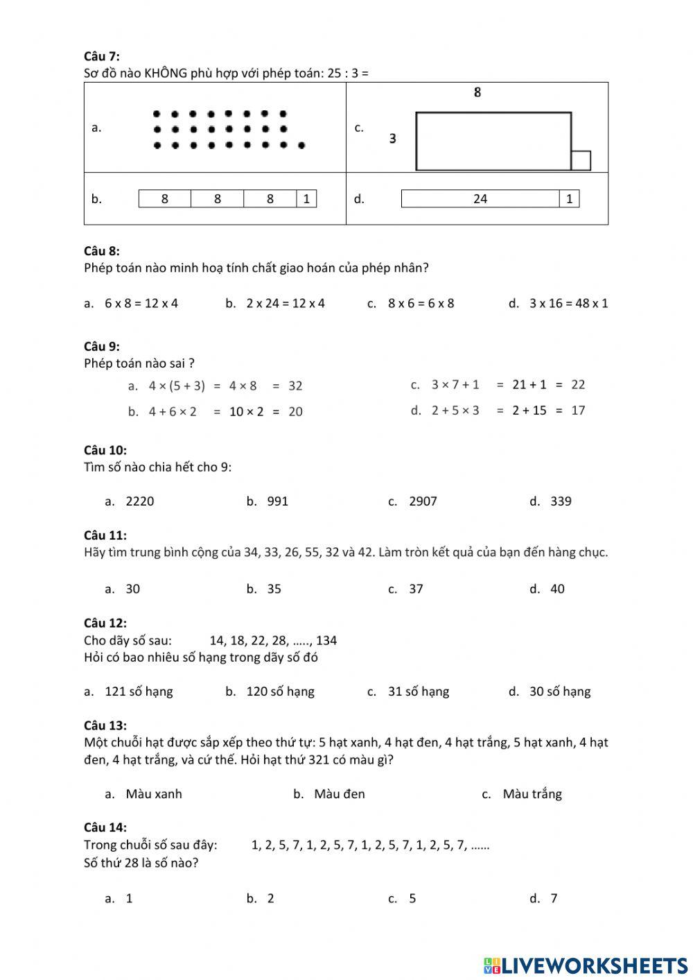 P4 - Assessment 4.2 online exercise for | Live Worksheets