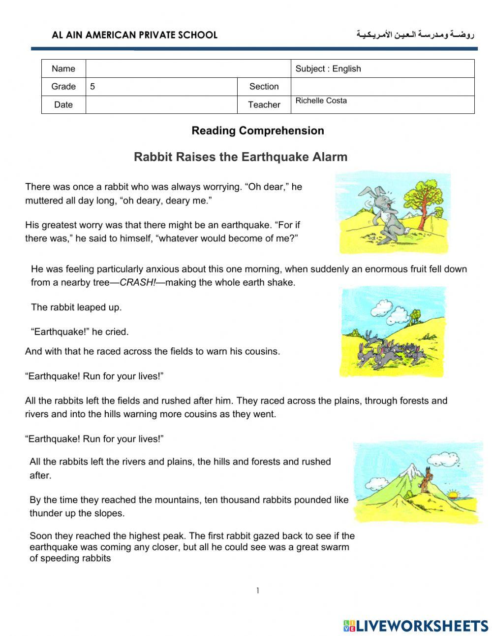 Pirls 1 worksheet | Live Worksheets