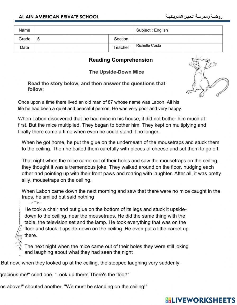 Pirls 2 worksheet | Live Worksheets