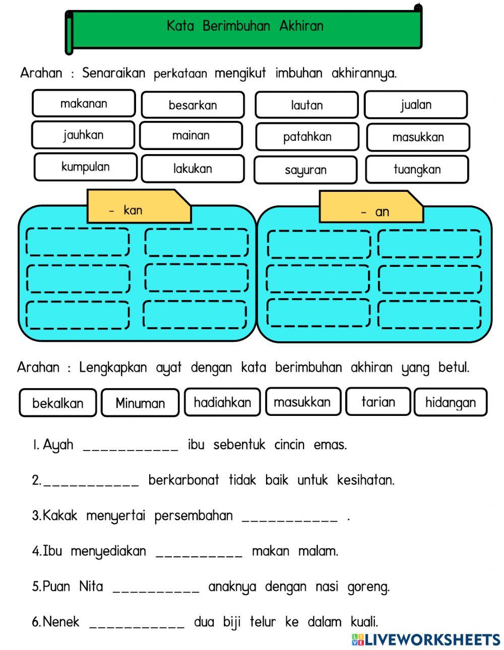 1492462 | Kata berimbuhan akhiran | SITI HALIJAH BINTI MD