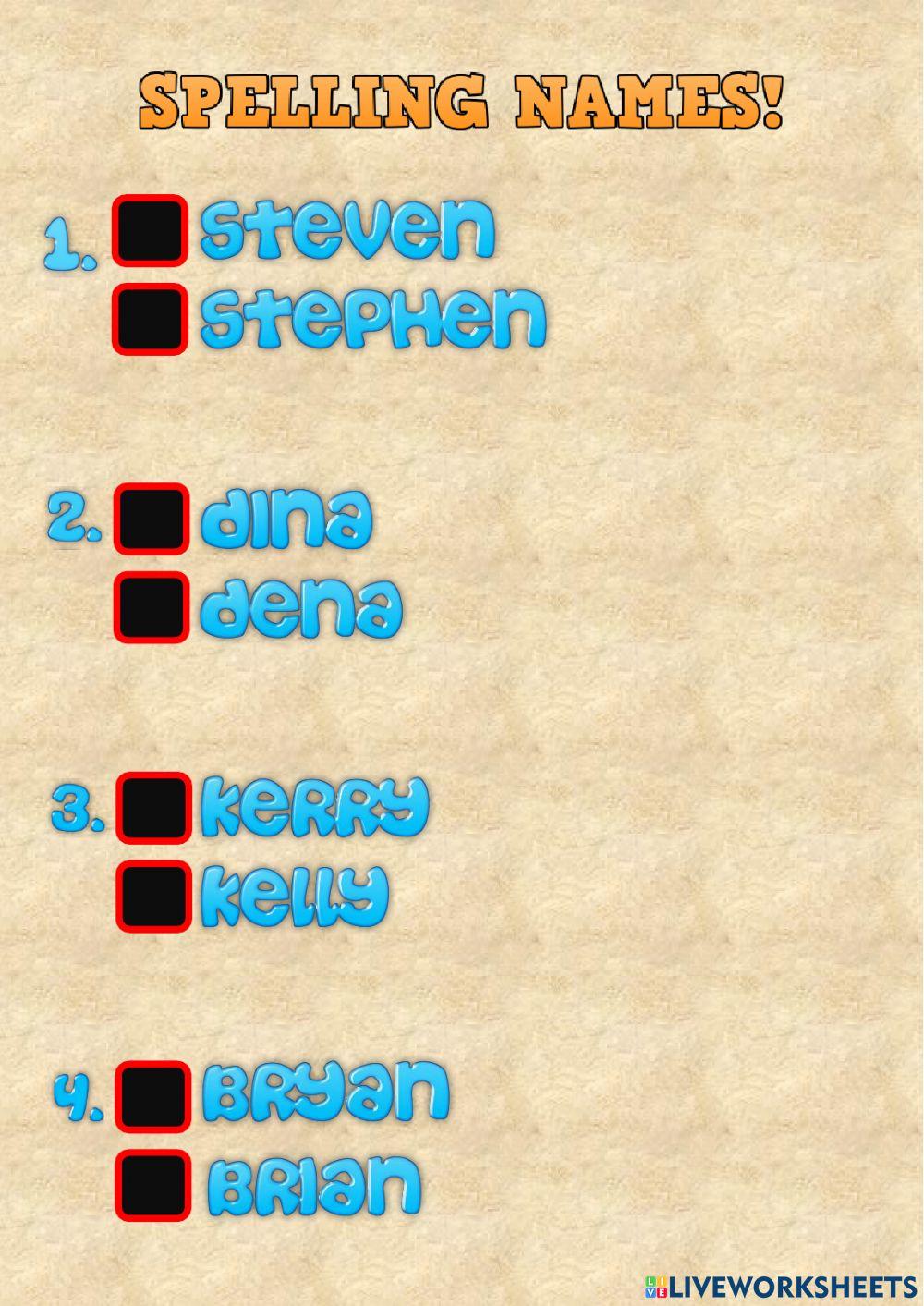 LISTENING SPELLING NAMES 0534 | Ka_Ro_Vi | Live