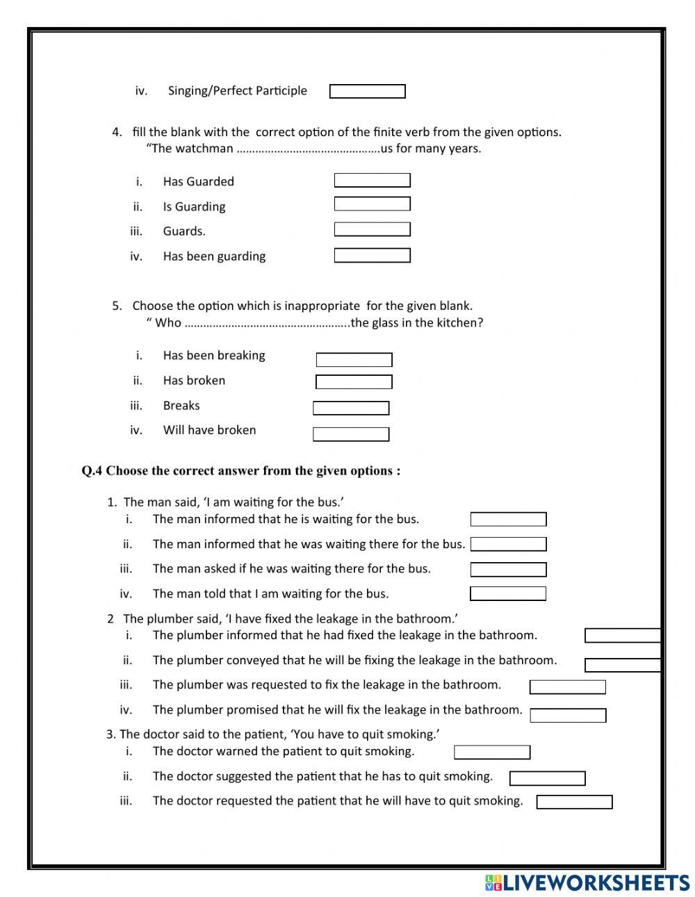 Babita_Chellani14 | English Work Sheet 1493429