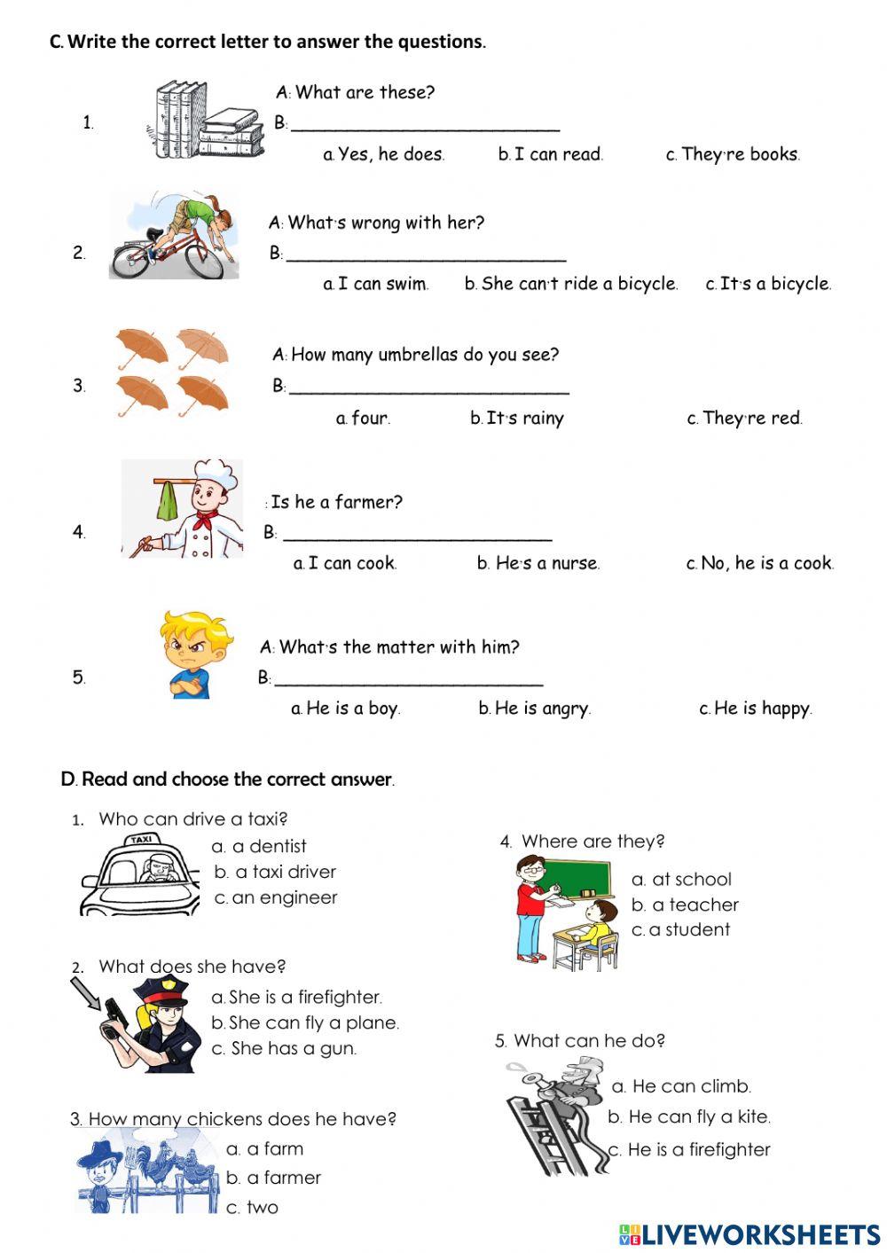 English 2 FINAL TEST 1 worksheet | Live Worksheets