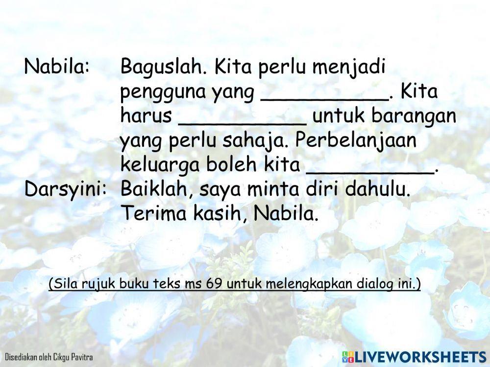 Kata Dasar, Kata Berimbuhan Awalan dan Akhiran worksheet | Live Worksheets