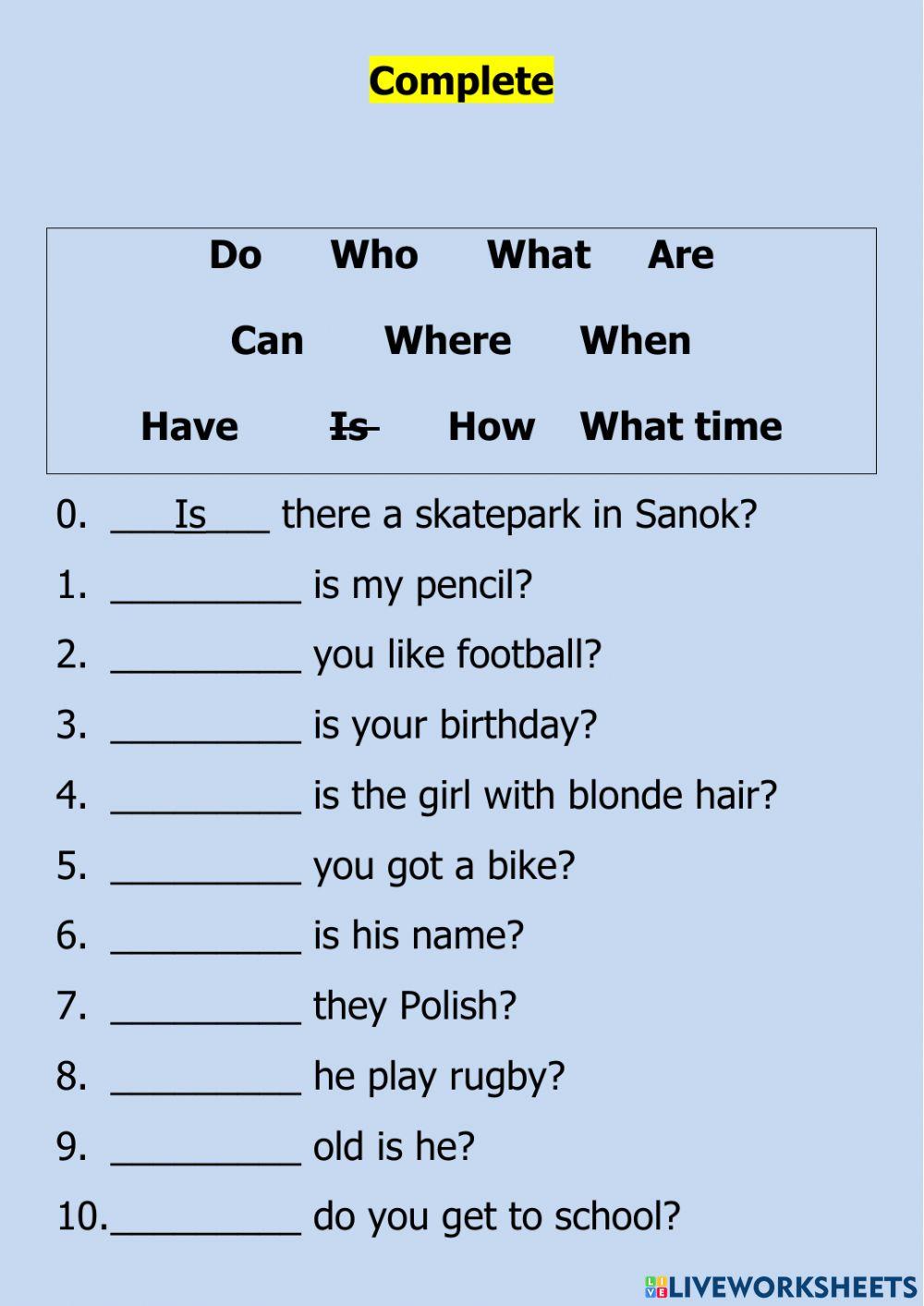 Vocabulary mix worksheet | Live Worksheets