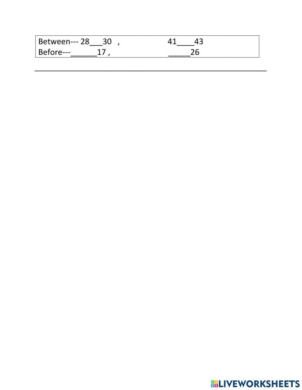 Maths Assignment interactive worksheet | Live Worksheets