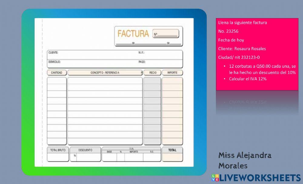 DOCUMENTOS PARA COMERCIO 2 online exercise for | Live Worksheets