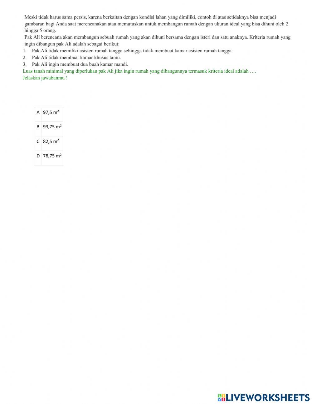 Numerasi Kelas VII SMP 1494809 | trisnaayu1234 | Live