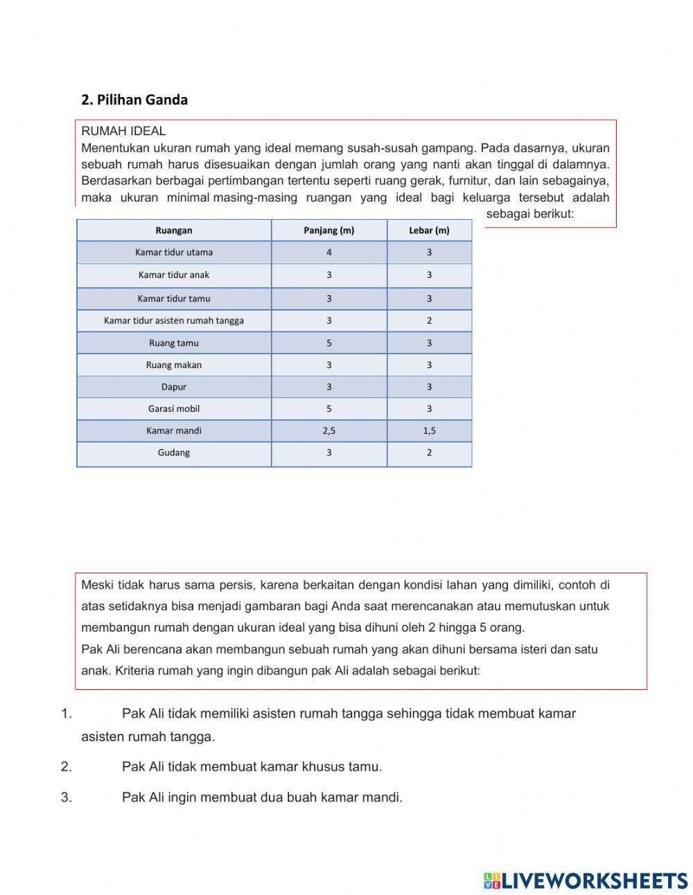 Numerasi Kelas VII SMP 1494809 | trisnaayu1234 | Live