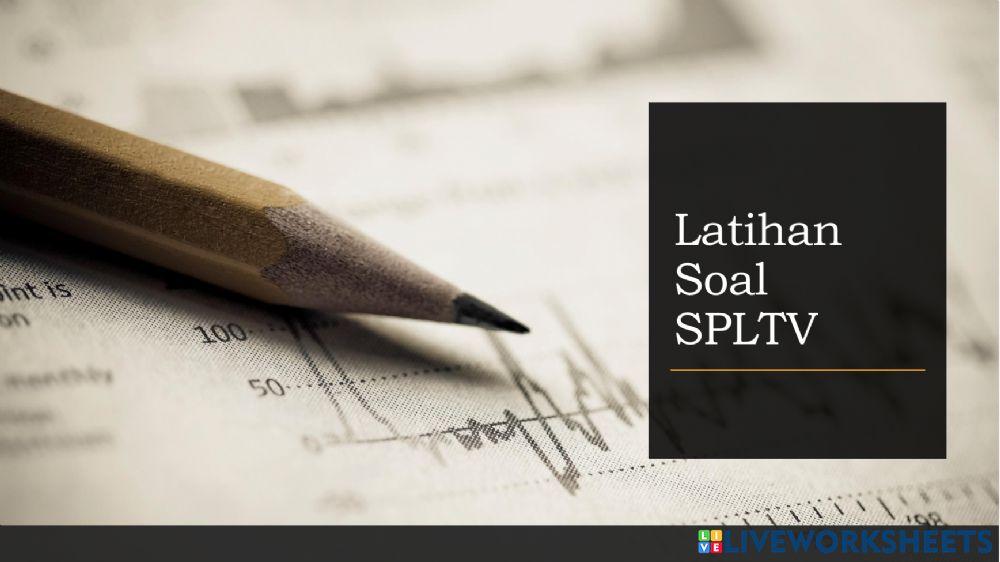 Latihan Soal SPLTV interactive worksheet | Live Worksheets