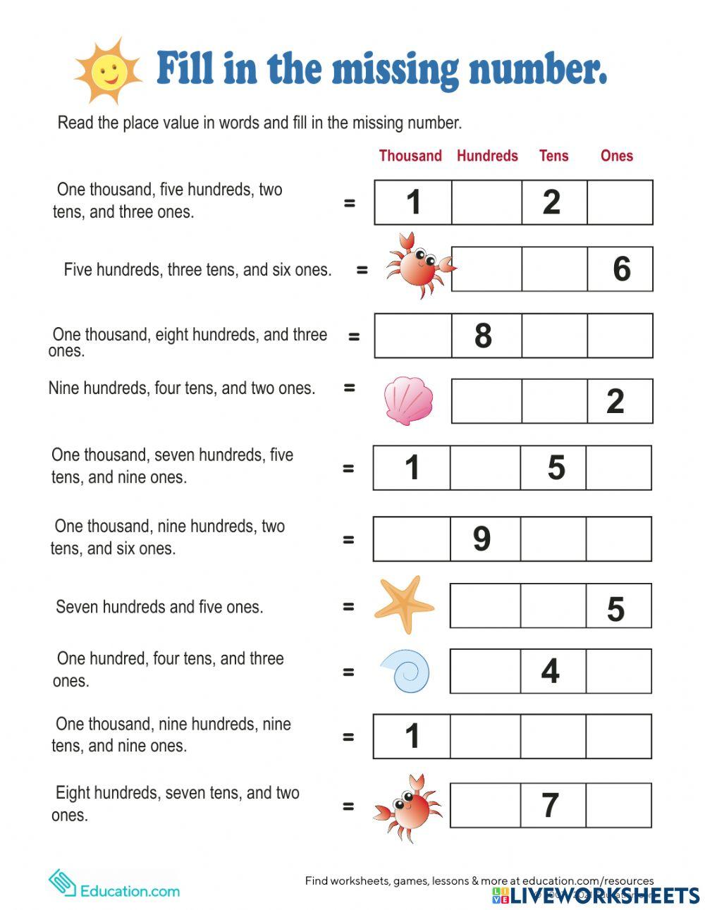 TH H T O online exercise for | Live Worksheets