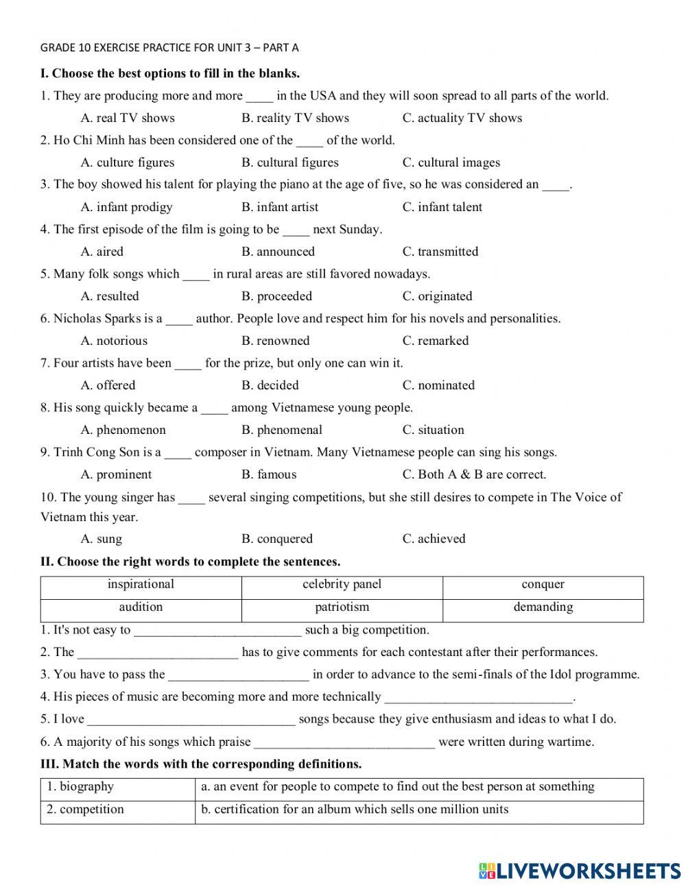 1496493 | G10 unit 3 part a | thanhuyen114311