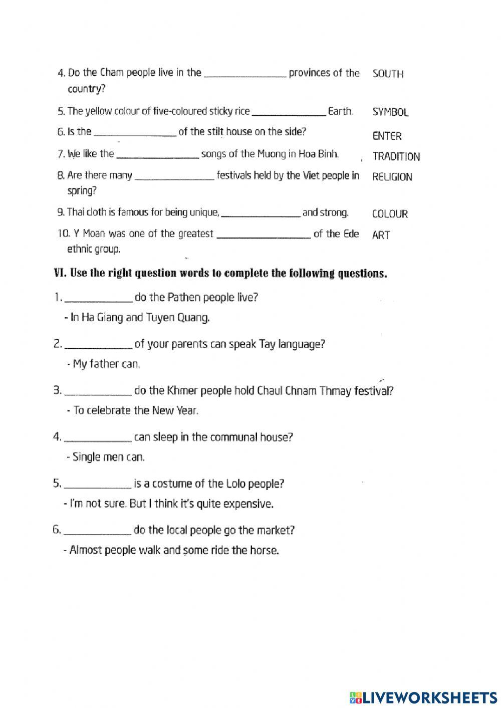 Grade 8 Unit 3 | Live Worksheets