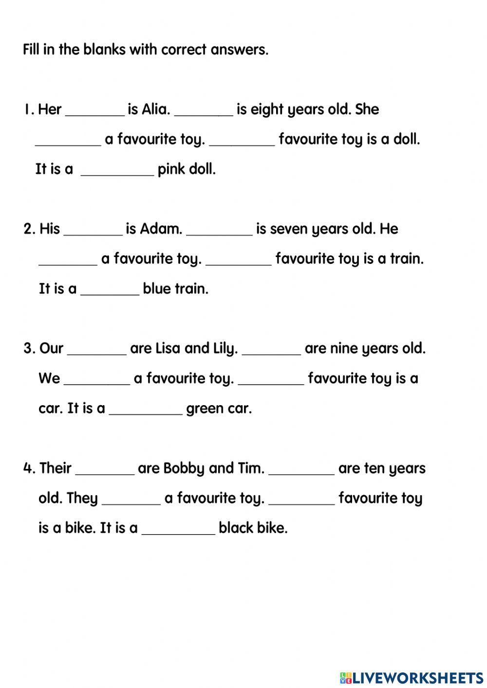 Year 2 Simple Sentences exercise | Live Worksheets