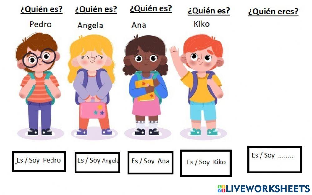 Presentarse | Free Interactive Worksheets | 1496915