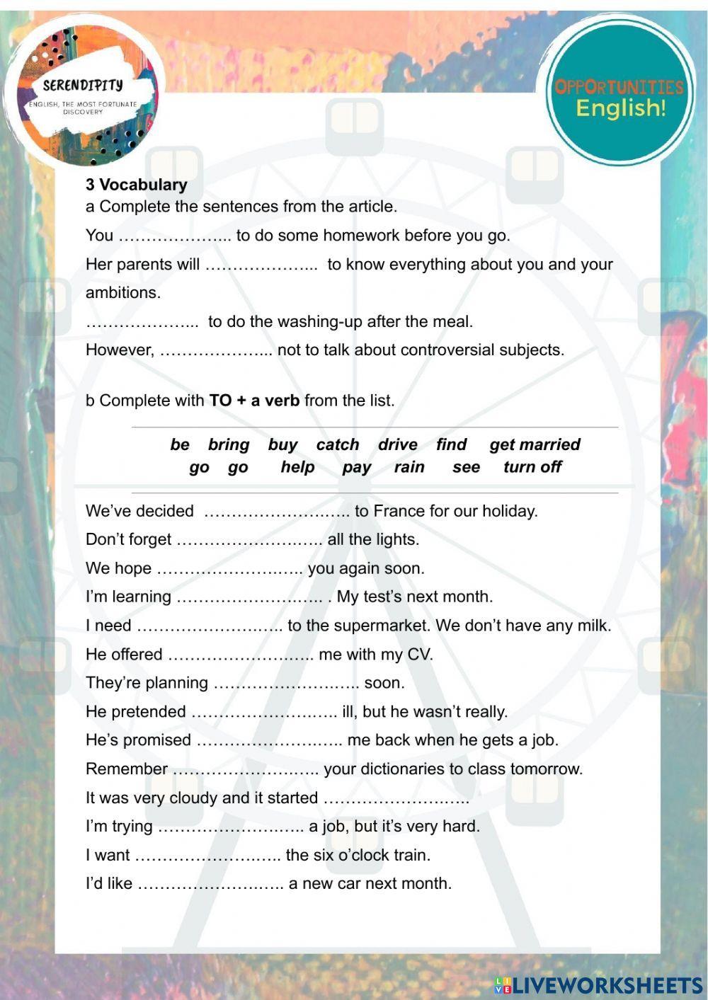 Unit 7A, pre in… | Free Interactive Worksheets | 1497285