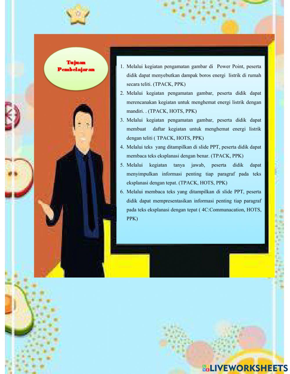 Lkpd tema4 worksheet | Live Worksheets