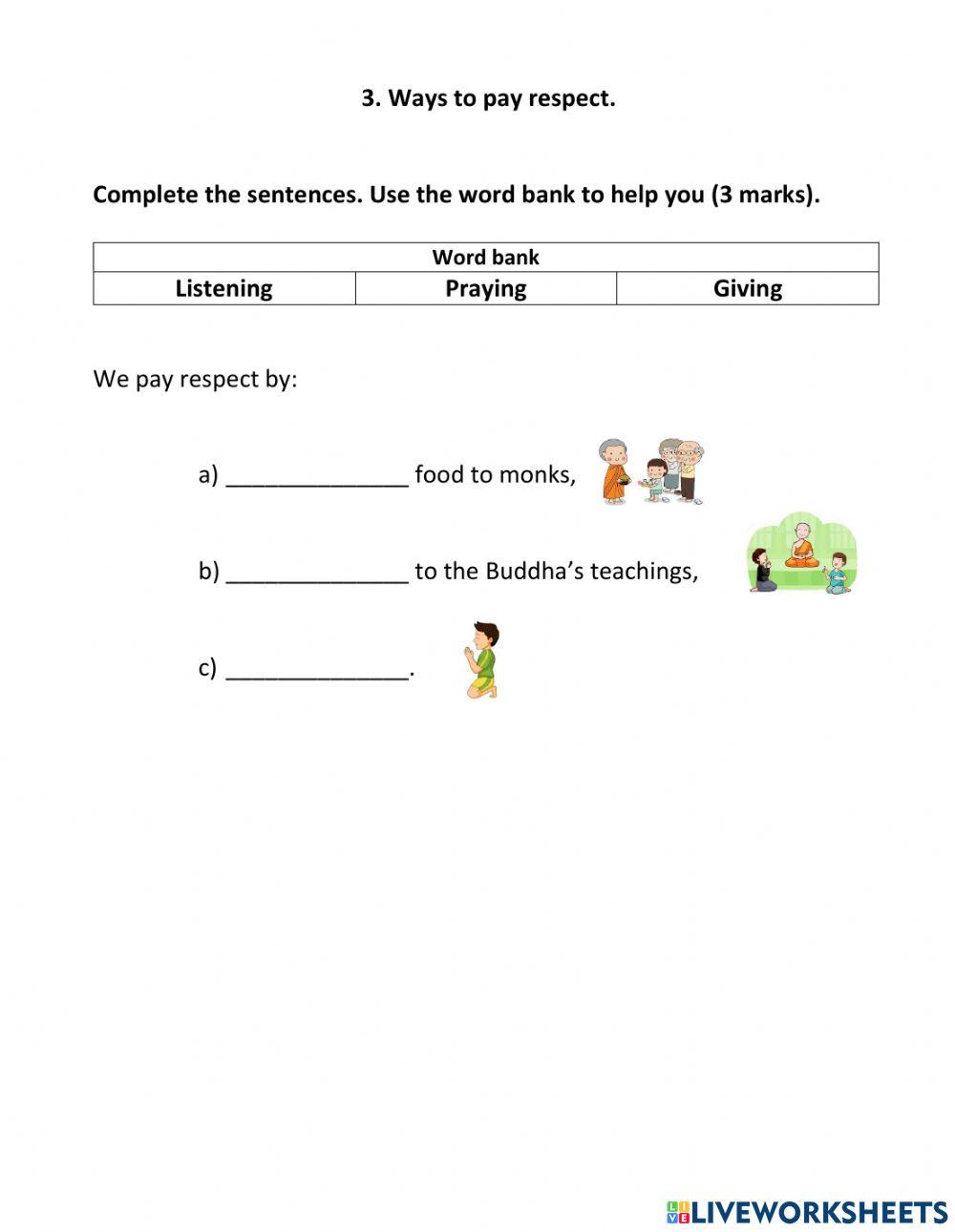 Q2 Social - Religion worksheet | Live Worksheets