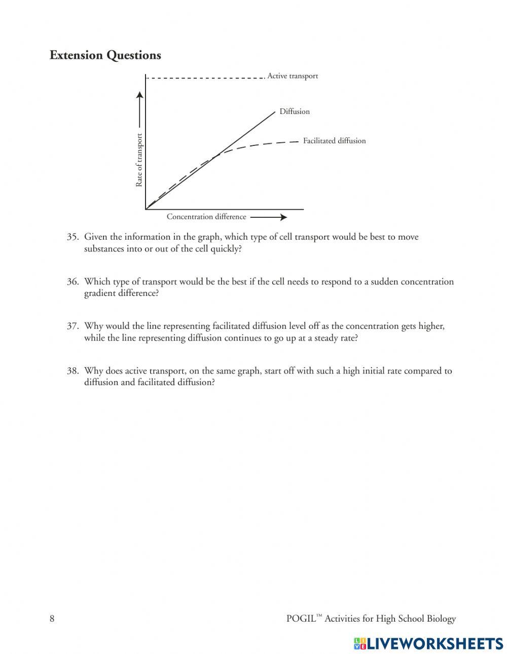 membrane structure and function pogil answer key