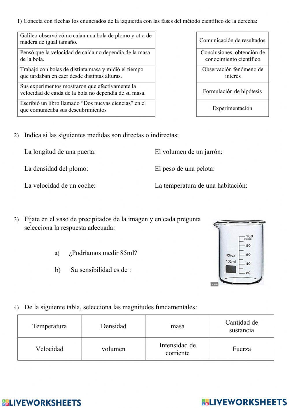 Tema método cie… | Free Interactive Worksheets | 5197792