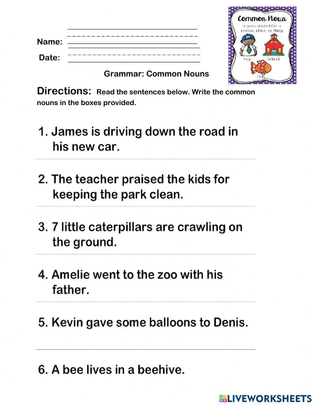 Grammar online exercise for 2 | Live Worksheets