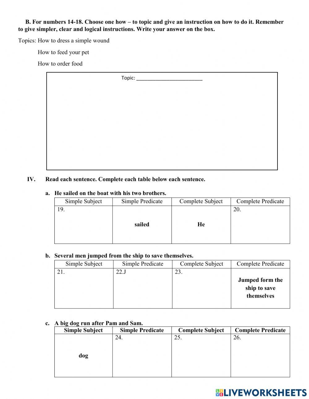 Grade 5 - First Quarter Exam 1498505 | Jean Murphy Bagtas