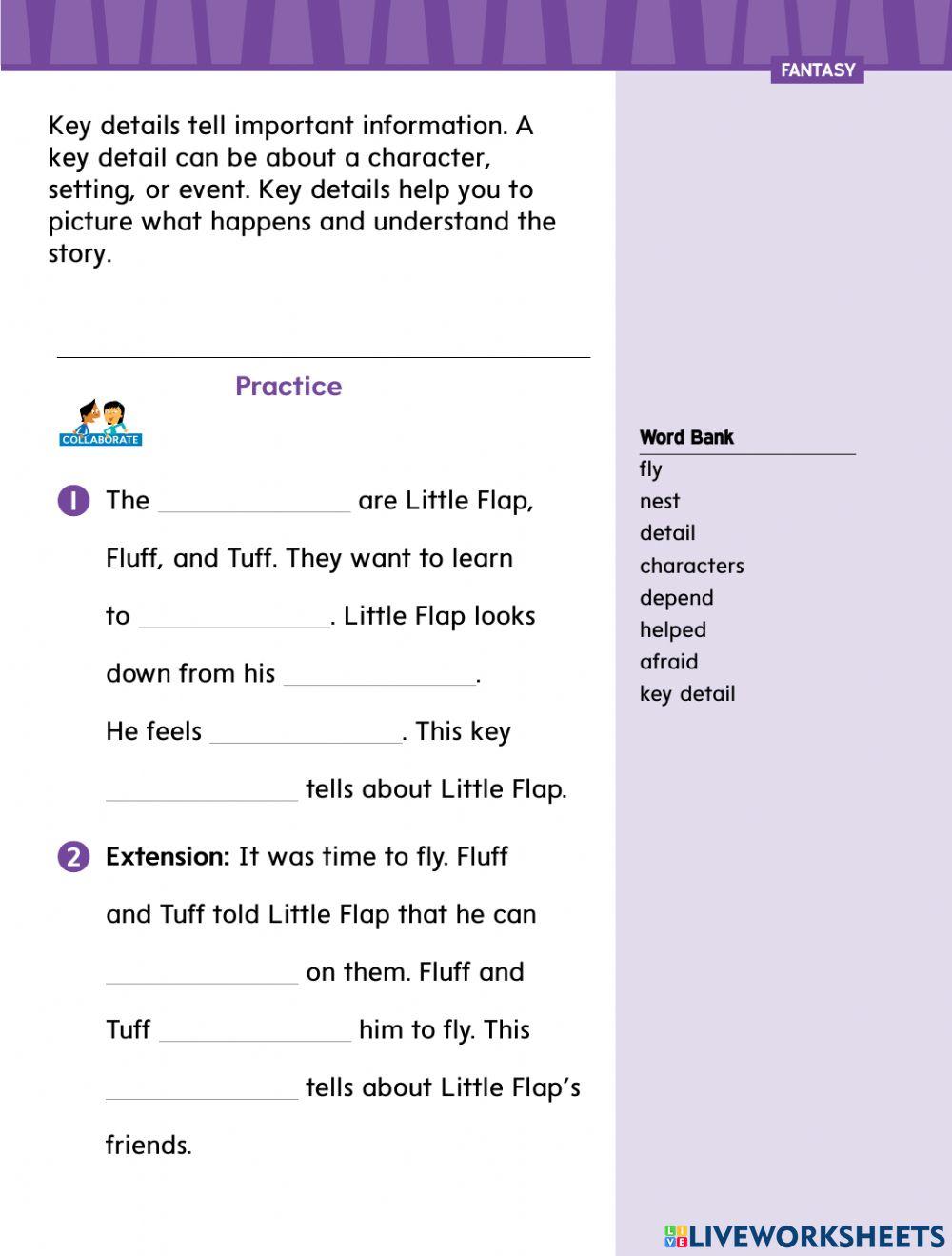 Reading Comprehension online exercise for 2 | Live Worksheets