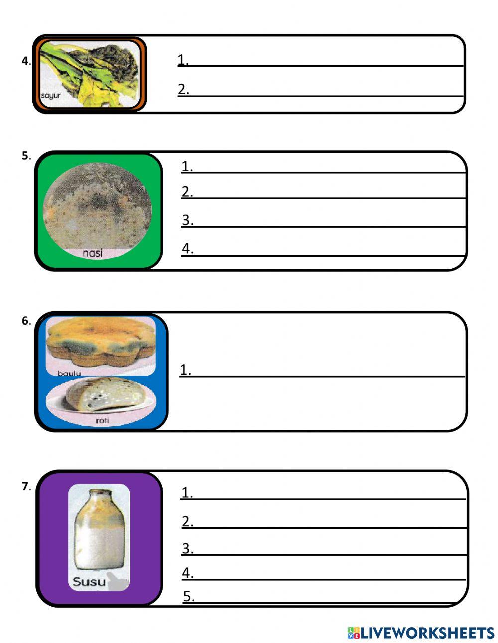 Pengawetan Makanan SN T6 Ciri-ciri makanan rosak 5198016