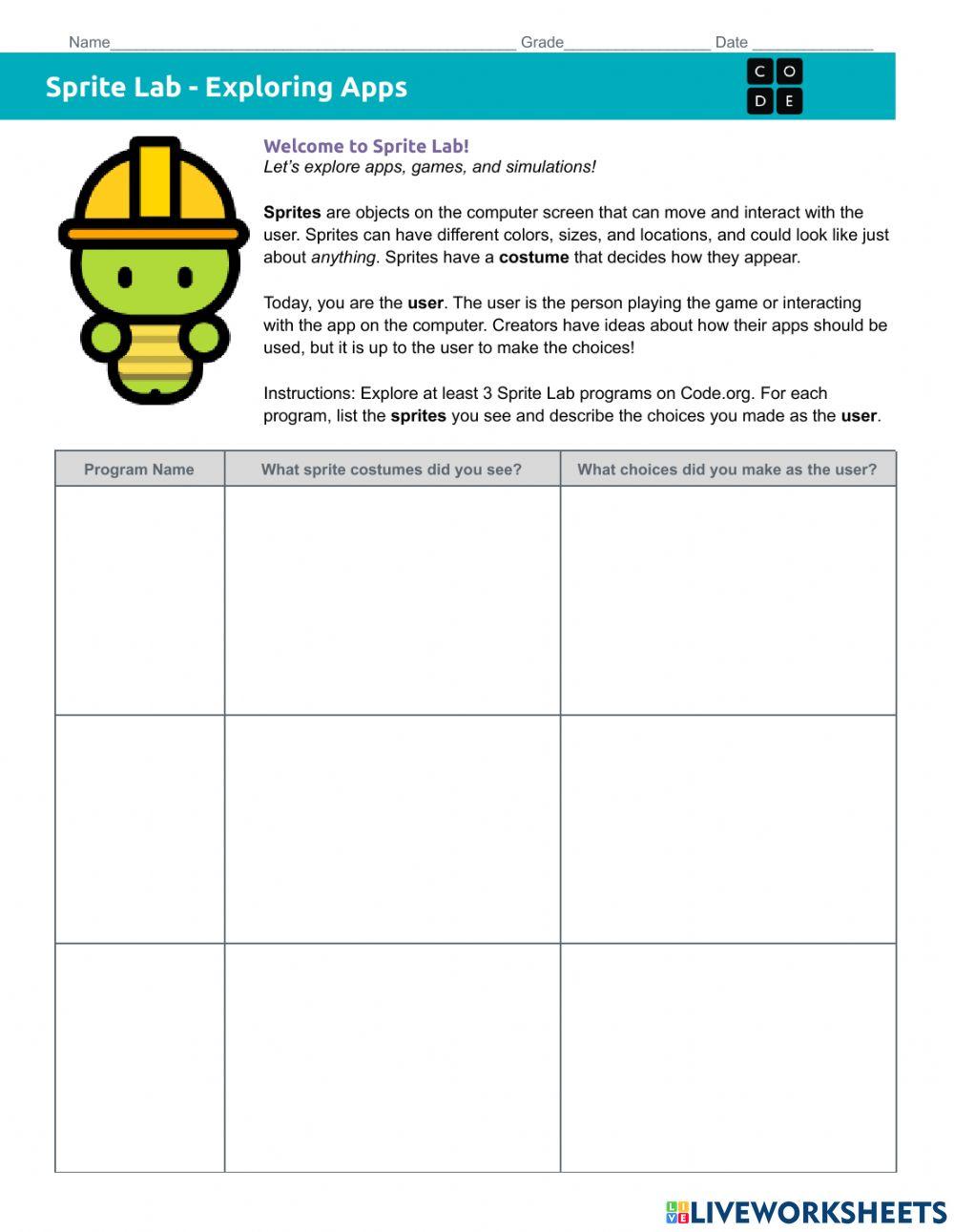 ICT - CFL1 - Exploring Apps online exercise for | Live Worksheets