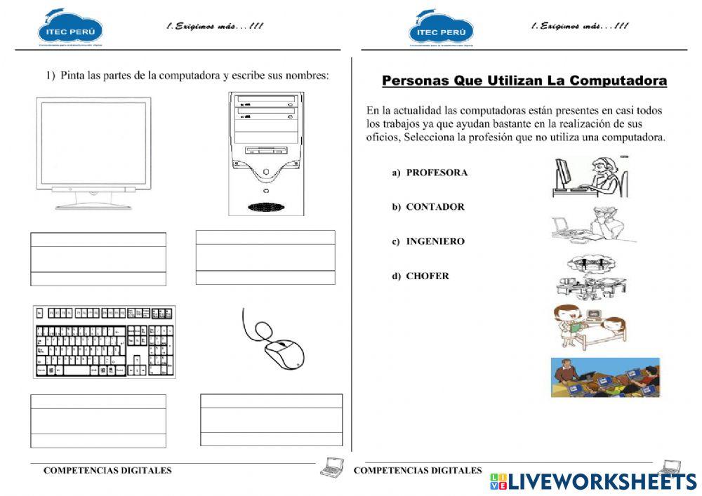 computación | Free Interactive Worksheets | 4114645