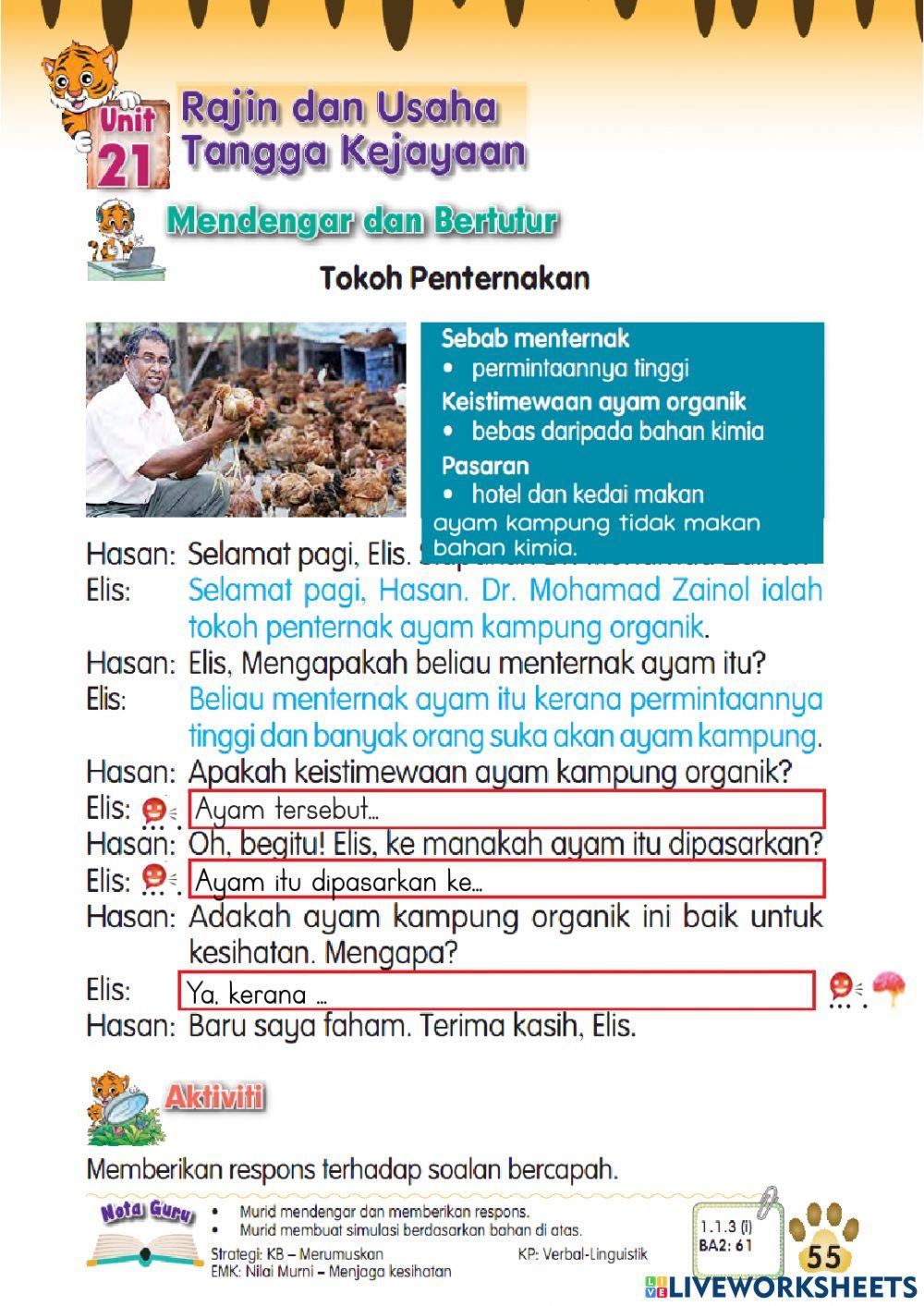 Bm thn 2 worksheet | Live Worksheets