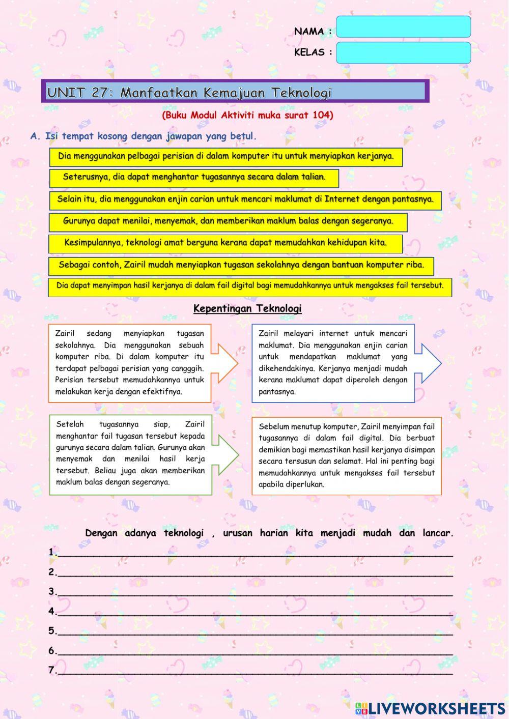 Rumusan Tahun 6 | Free Interactive Worksheets | 1499178