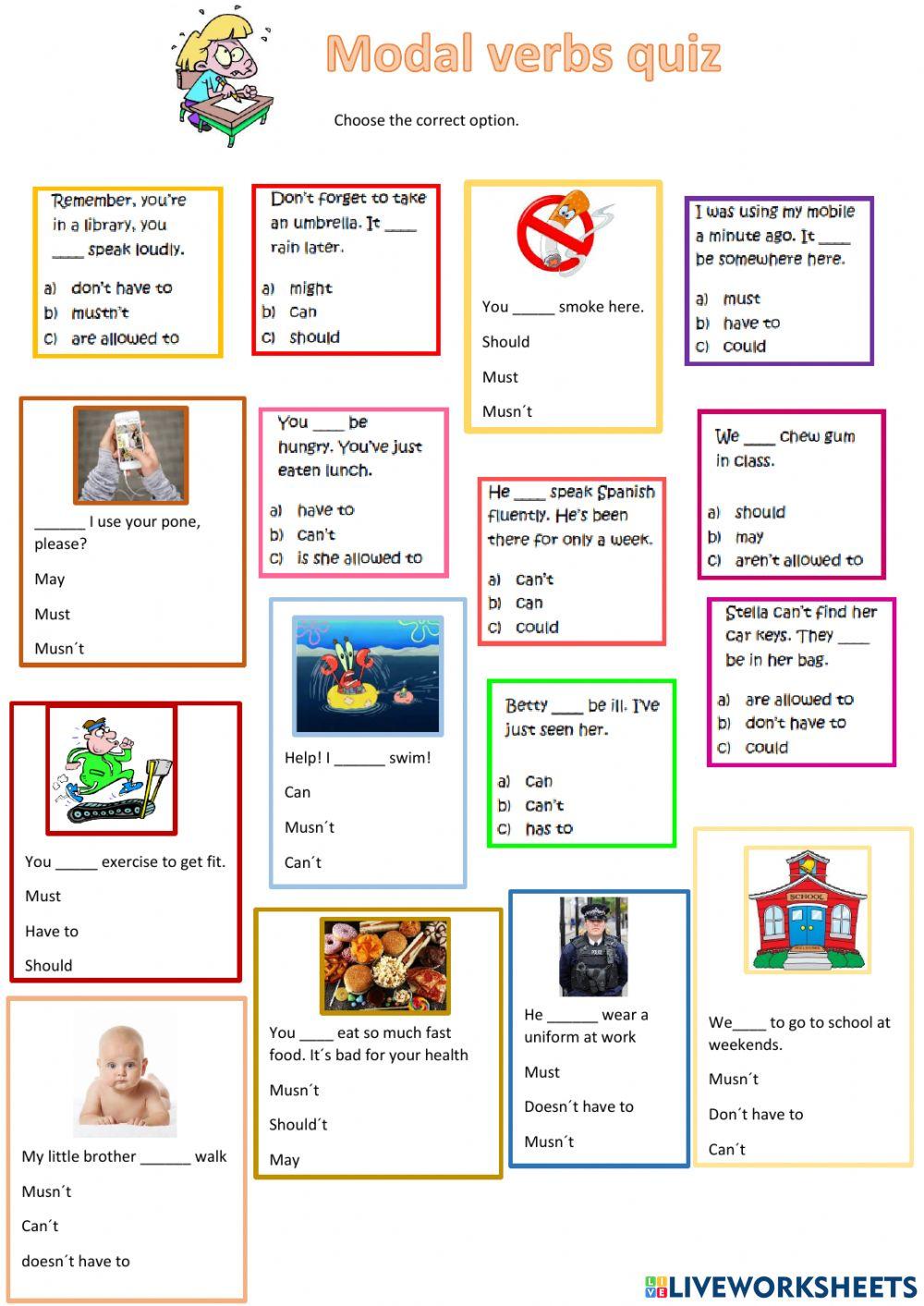 6739039 | Modal verbs | barby289 | LiveWorksheets